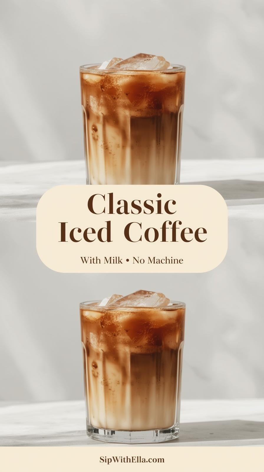 Classic Iced Coffee with Milk (No Machine)